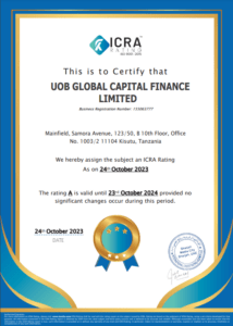 ICRA RATING assigns UOB Global Capital Finance Limited national scale ...